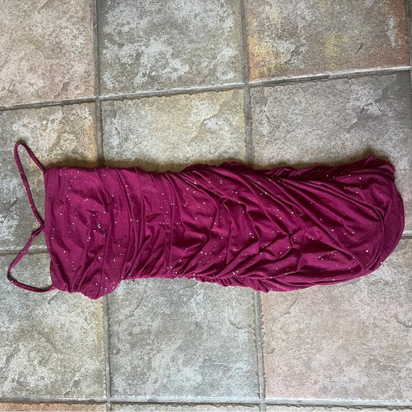 Dresses | Sequin Bodycon Maroon Dress | Poshmark